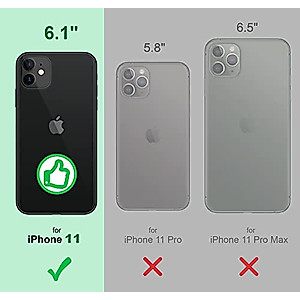 Shields Up Designed for iPhone 11 Case, Minimalist Wallet Case with Card Holder [3 Cards] & Ring Kickstand/Stand, [Drop Protection] Slim Protective Cover for Apple iPhone 11 (6.1 inch) - Clear