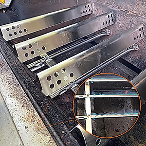 FIRXZYMZ Replacement Parts Kit for Charbroil Performance 5 Burner 463347519, 475 4 Burner 463347017 463673017 463376018P2, Heat Plates Burner Grills Adjustable Crossover Tube