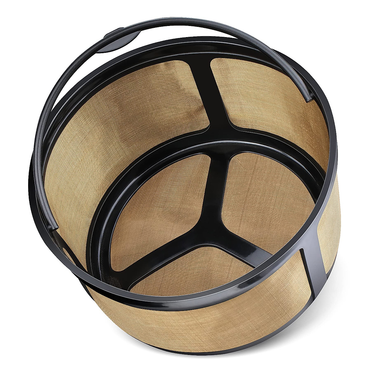 Reusable 8-12 Cup Basket Gold Mesh Coffee Filter for Keurig K-Duo Essentials and K Duo Brewers Machine, Replaces your Paper Coffee Filters, BPA Free (1 Pack)