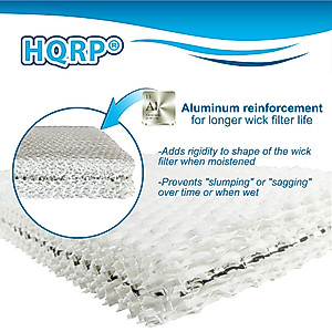 HQRP 2-Pack Wick Filter Compatible with Vornado MD1-0034 Replacement EV100, EV200, EVDC300, EVDC500, Evap2, Evap40 Evaporative Humidifiers