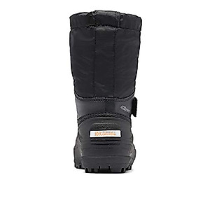 Columbia unisex child Powderbug Forty Snow Boot, Black/Orange Blast, 5 Big Kid US