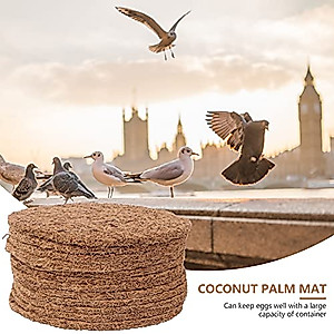 TEHAUX Grass Bird Nest Pad, Racing Pigeon Breeding Eggs Mat Bird Basin Nest Accessory, for Pigeon, Parrot, Rabbits, Hamster, Gerbil Guinea Pig, Chinchillas, 12PCS