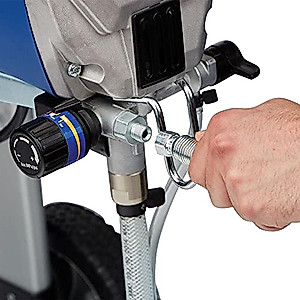 FUNTECK 50ft Upgraded Airless Paint Hose for Graco Sprayers, Reinforced Brass Wire Braid, 4300 PSI