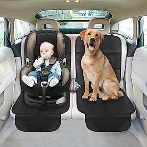 FYY Car Seat Protector for Child Car Seat, [1 Pack] XL Size Auto Car Seat Cover with Thickest Padding, Waterproof 600D Fabric, Best Coverage, Non-Slip Backing and Mesh Pockets for Handy Storage