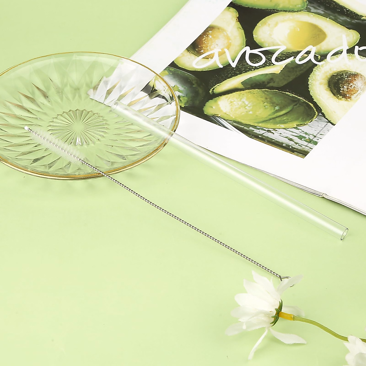 12pcs Straw Replacement for Simple Modern Kids, Water Bottle Straw Accessories for Simple Modern Kids Water Bottle Stainless Steel Reusable Tumbler for Toddlers 14oz, Including 1 Brush