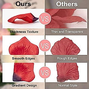 Homemory Candles & Rose Kit, 12pcs Tea Lights Candles with 100pcs Artificial Rose Petals, Valentine Candles, Ideal for Valentine's Day, Romantic Propose, Anniversary, and Wedding Decoration