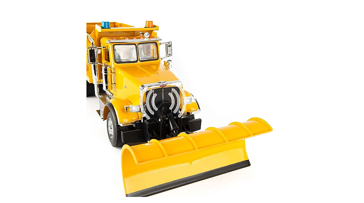 Realistic Peterbilt Snow Plow Toy Truck for Kids | TOMY ERTL
