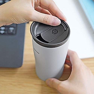 HARIO STF-300-GR Tumbler, Gray, 10.1 fl oz (300 ml), Thermal Tumbler with Lid