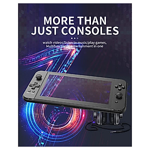 JoySeed X70 Handheld Arcade Game Console Open Source with 3000 Games, 32G 7-inch IPS Retro Portable Gaming Console Quad Core Gameplayer - Black, 23.6 x 11.7 x 1.4cm (6BWFNHP135047FRJB7W)
