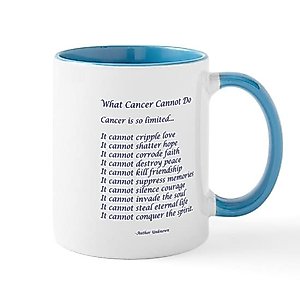 CafePress What Cancer Cannot Do Poem Mug Ceramic Coffee Mug, Tea Cup 11 oz