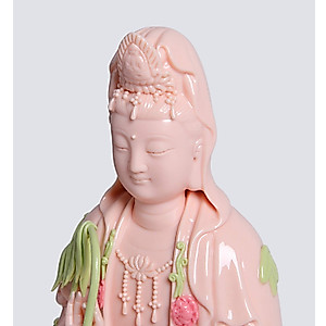 ART PARK Guan Yin Statue, Quan Yin Statue, Kwan Yin Statue, Kuan Yin Statue, Home Decor, Best Chinese Feng Shui Gifts. (11 Inches Top Ceramic Guan Yin)