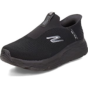 Skechers Men's Max Cushioning Slip-Ins-Athletic Slip-On Running Walking Shoes with Memory Foam Sneaker, Black, 10.5