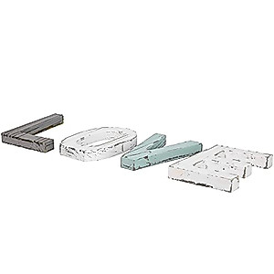 MyGift Decorative Wooden Freestanding Love Cut Out Letters Sign for Wedding Decor, Distressed Multi Colored Wood Word Sign for Dorm Decoration, Anniversary, Valentine's Day