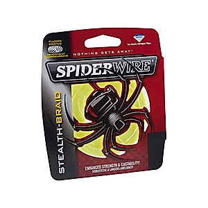 SpiderWire Stealth® Superline, Hi-Vis Yellow, 100lb | 45.3kg, 500yd | 457m Braided Fishing Line, Suitable for Freshwater and Saltwater Environments