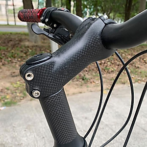 ZECHAO Full Carbon Fibre Bike Stem,Mountain Road Bike Bike Parts Angle 6/17 Degrees Cycling Handlebar 31.8mm Mountain Parts Bike Stem (Color : 6 Degrees, Size : 100mm)