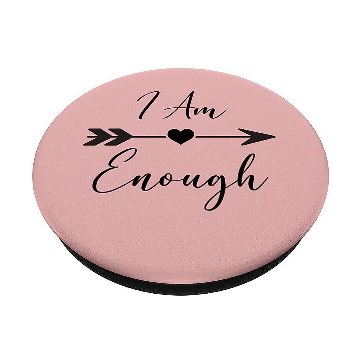 I Am Enough Faith - Motivational Inspirational Quotes Pink PopSockets Swappable PopGrip