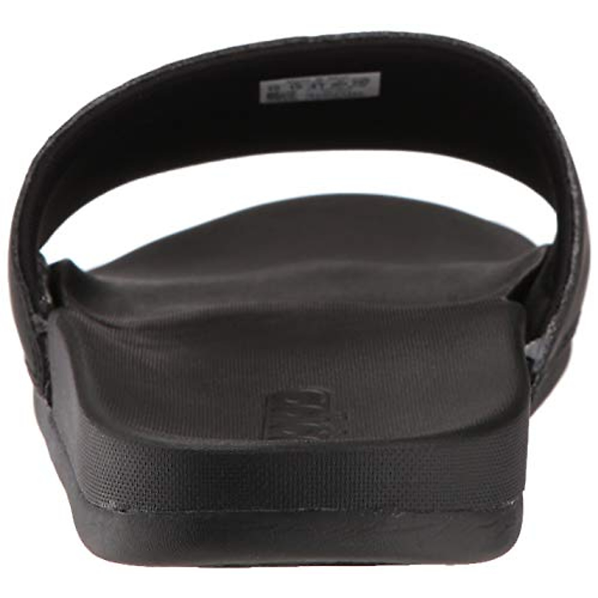 adidas Men's Adilette Comfort Slides Sandal, Black/Black/White, 10