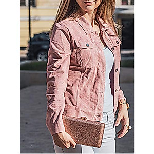 Elegant Women Box Clutch Crystal Evening Bags Wedding Handbags Bridal Purse (Black) Small