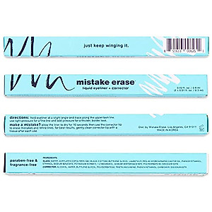 Mistake Erase Liquid Eyeliner and Corrector - All Day Wear Water-Resistant Eye Liner