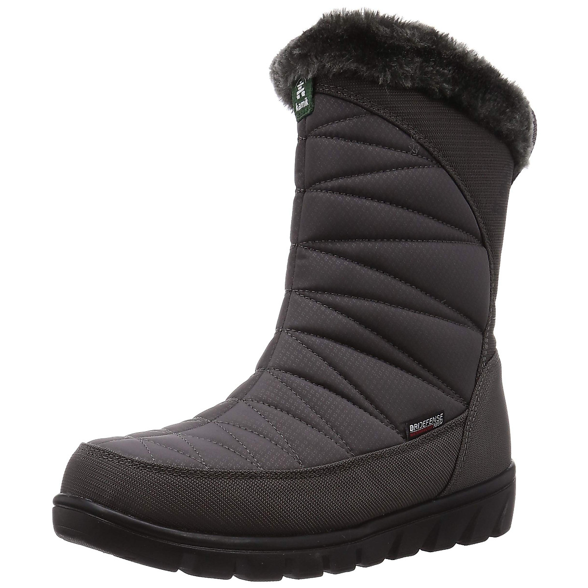 Kamik Women's Hannah Zip W Snow Boot, Black, 6 Wide