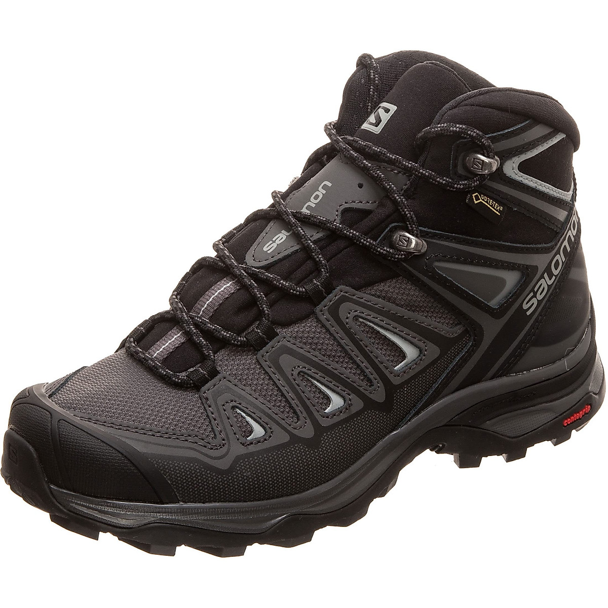 Salomon X Ultra MID 3 AERO Hiking Boots for Women, Shadow/Urban Chic/Bleached Sand, 5