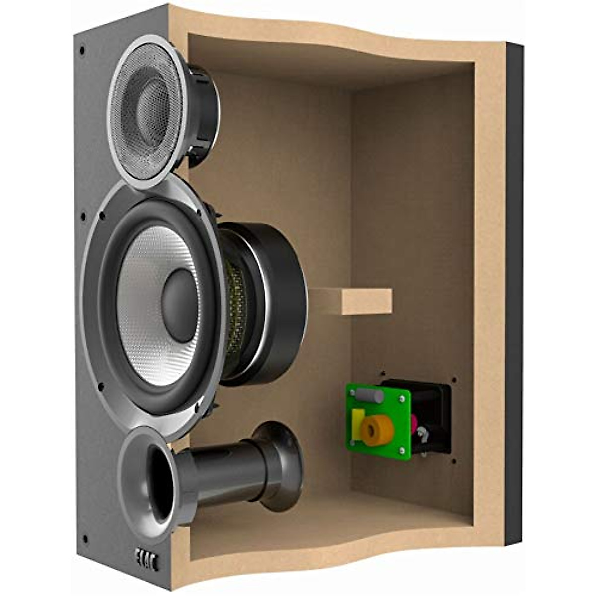 ELAC Debut 2.0 B6.2 Bookshelf Speakers, Black (Pair)
