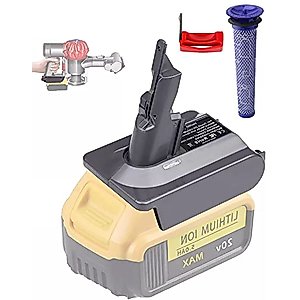 MAKBOS for Dyson V7V8 Battery Replacement,V7V8 Battery Adapter for Dewalt 20V 60V Battery Converted for Dyson V7V8 Battery,for Dyson V7V8 Motorhead V7V8 Trigger