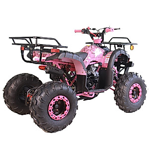 X-PRO ATV 4 wheelers for Sale 125cc ATV Quad Four Wheelers Youth ATV 4 wheelers with Remote Control (Pink Camo)