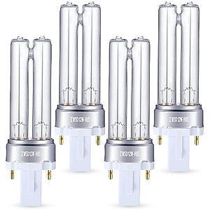Kittmip LB4000 Replacement Bulb,LB4000 UV-C Bulb Compatible with Germ Guardian Models LB4000 AC4300BPTCA AC4825, AC4850 AC4850PT AC4900, AC4900CA AC5300B AC5350B AC5350W Air Purifier(4 Pack)