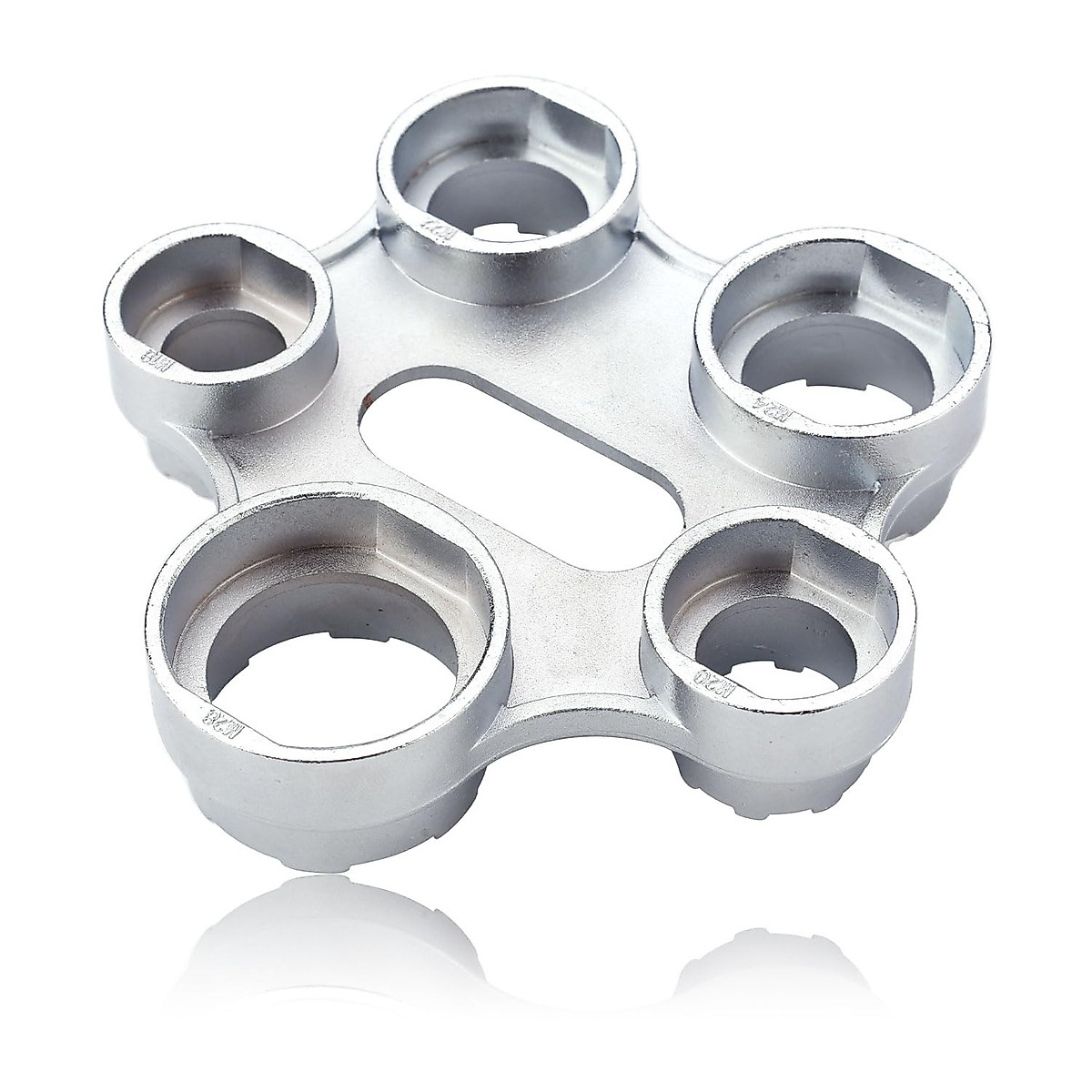 Gosknor 10 in 1 Faucet Aerator Removal Tool, Universal Metal Aerator Wrench Key for Sink Faucets Removal & Installation Durable Faucet Wrench for Bathroom & Kitchen Tap Maintenance