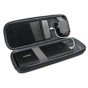Hermitshell EVA Hard Protective Travel Case Carrying Bag Fits Anker PowerCore+ 26800 Premium Portable High Capacity External Battery with Quick Charge PowerPort Wall Charger
