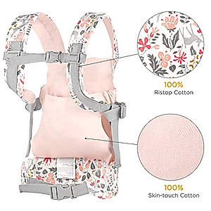 GAGAKU Baby Doll Carrier Front and Back Stuffed Animal Carriers for Little Girls - Pink