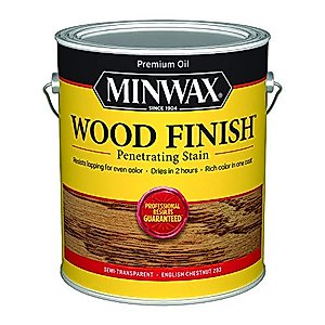 1 gal Minwax 71044 English Chestnut Wood Finish Oil-Based Wood Stain