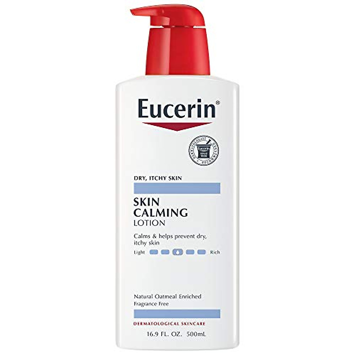Eucerin Skin Calming Lotion - Full Body Lotion for Dry, Itchy Skin, Natural Oatmeal Enriched - 16.9 fl. oz Pump Bottle