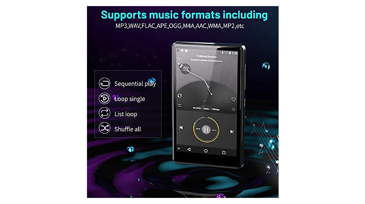 Luoran Bluetooth MP3 Player Kids & Adults with Streaming & 256GB