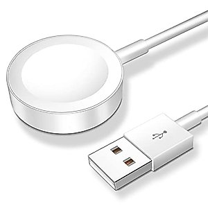 𝟮𝟬𝟮𝟯 𝐔𝐩𝐠𝐫𝐚𝐝𝐞𝐝 for Apple Watch Charger Magnetic Fast Charging Cable [Portable] Magnetic Wireless Charging Compatible with iWatch Series Ultra/8/7/6/SE/SE2/5/4/3/2/1-[3.3FT] White
