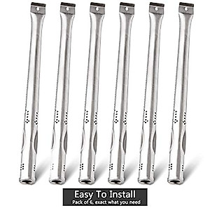 Criditpid Replacement Parts for Nexgrill 720-0896B 720-0882A 720-0896 720-0925 720-0896C 720-0896E Grill, Grill Heat Plates Shield Burner Tubes Parts for Nexgrill 6 Burner 720-0896B Grill