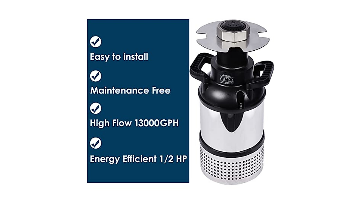HQUA-FS01 Large Pond Floating Fountain 13000 GPH