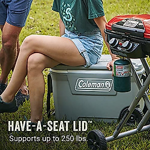 Coleman Ice Chest | Coleman 316 Series Wheeled Hard Coolers, 62qt Rock Grey