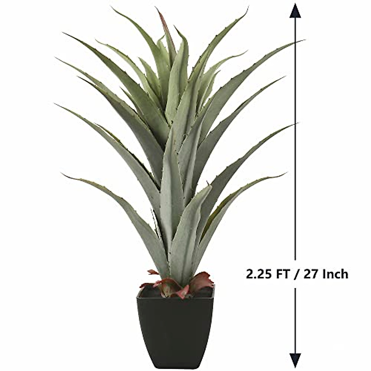 Softflame 27in Artificial Agave Plant Potted Plants, Artificial Plant Perfect for Home Office Indoor Decoration