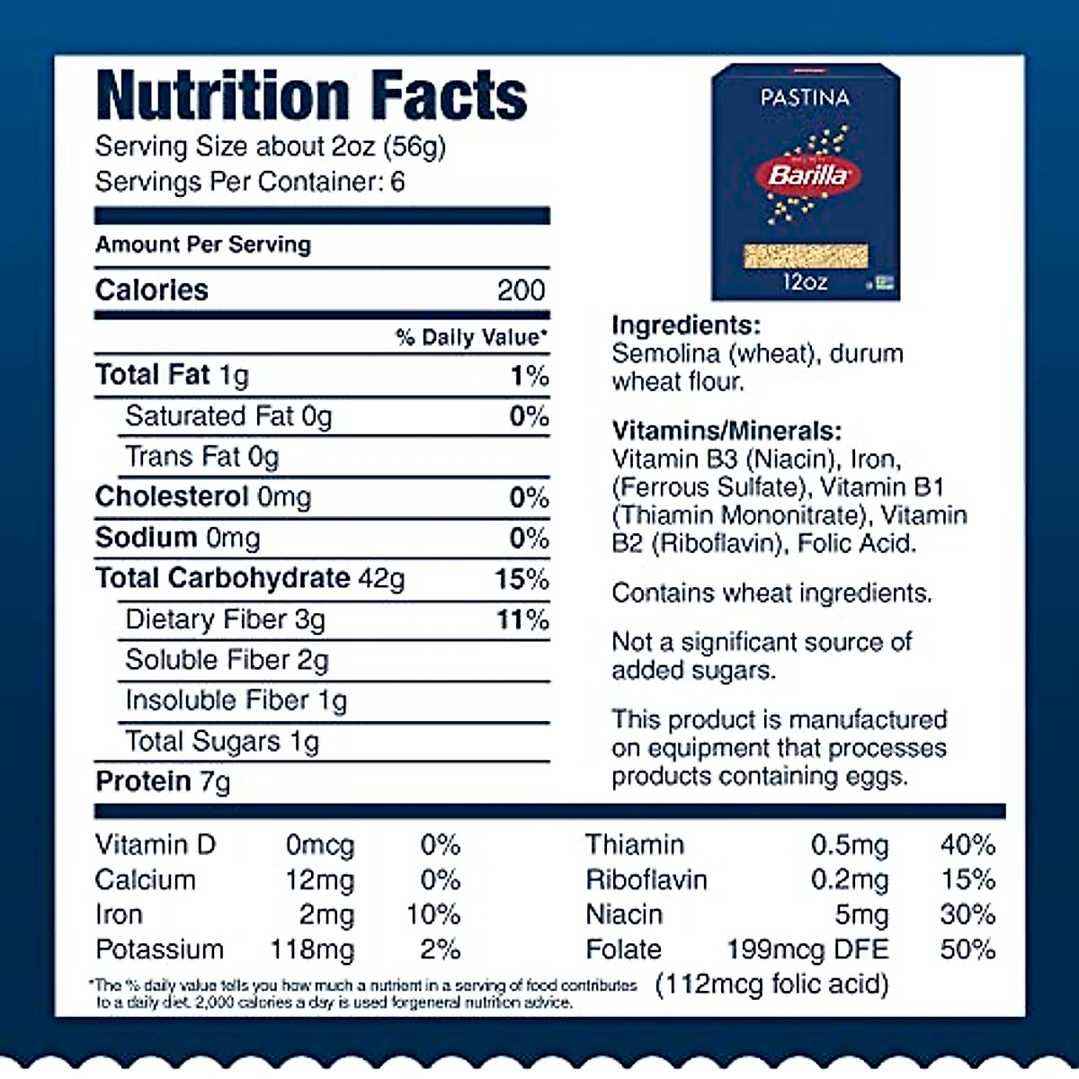 Barilla Pastina Pasta, 12 oz. Box (Pack of 16) - Non-GMO Pasta Made with Durum Wheat Semolina - Kosher Certified Pasta