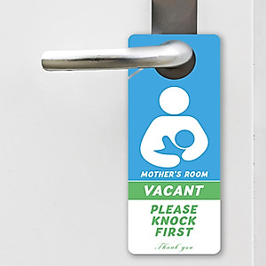 4 Packs Do Not Disturb Door Hanger Sign, Mother's Room Door Sign, Double Sided, Please Do Not Disturb Sign Using For Mother' s Room, Feeding Room, Nursing Room（9'' X 3.5'')