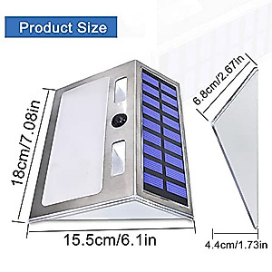 JCYANG Solar House Number Plaque Light with 200LM Motion Sensor LED Lights Address Number for Home Garden Door Solar Lamp Lighting Led House Numbers