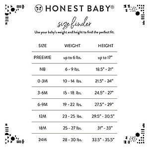 HonestBaby Non-Slip Footed Pajamas One-Piece Sleeper Jumpsuit Zip-Front 100% Organic Cotton PJs for Baby Boys (LEGACY), Watercolor World/Teal Blue, 18 Months