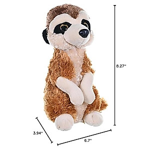 Wild Republic Meerkat Plush, Stuffed Animal, Plush Toy, Gifts For Kids, Cuddlekins 8 Inches