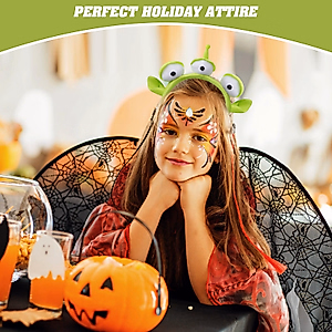 Three-eyed Alien Monster Toy Headband Cute Plush Headband Headwear for Themed Party Girls and Kids (1 Pcs)