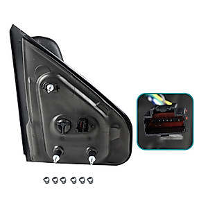 Spec-D Tuning [2015 Style] Black Power Heated Telescoping Towing Mirrors w/Smoke LED Signal Compatible with 2007-2014 Ford F150 Pickup