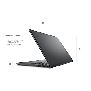 DELL 2023 Inspiron 15 3511 Business Laptop, 15.6" FHD Display, Intel Core i3-1115G4 up to 4.1GHz (Beat i5-10210U),Win 11 Pro, 8GB DDR4 RAM, 512GB PCIe SSD, WiFi, UHD Graphics, Carbon Black