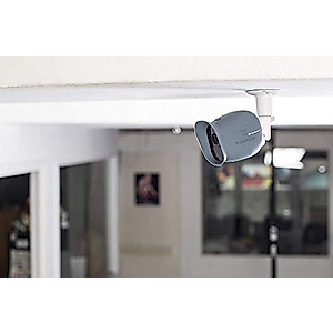 Wasserstein Adjustable Indoor/Outdoor Security Metal Wall Mount Compatible with Arlo Pro/Pro 2/Pro 3/Ultra/Ultra 2, & Others - Ring Stick Up Cam Battery, eufyCam E/2C (2 Pack, White)