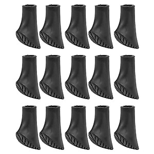 RiToEasysports 15Pcs Trekking Pole Tip Universal Nonslip 11mm Inner Diameter Walking Stick Feet Cover Alpenstocks Accessory